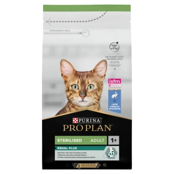 PRO PLAN Sterilisiertes Renal Plus Kaninchenreiches Katzenfutter 1,5 kg ...
