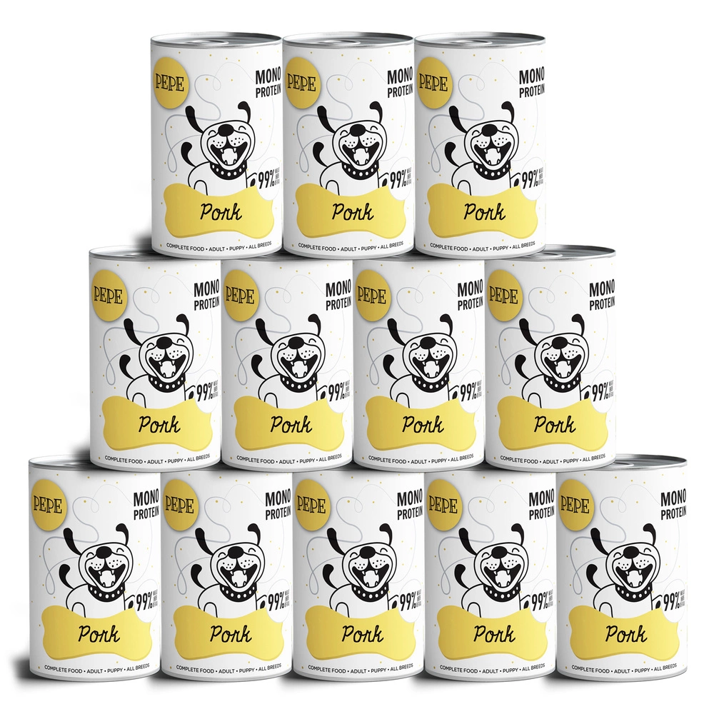 PEPE MONO PROTEIN Pork (Schweinefleisch) 12x400g + GRATIS!!! - ZooLand ...