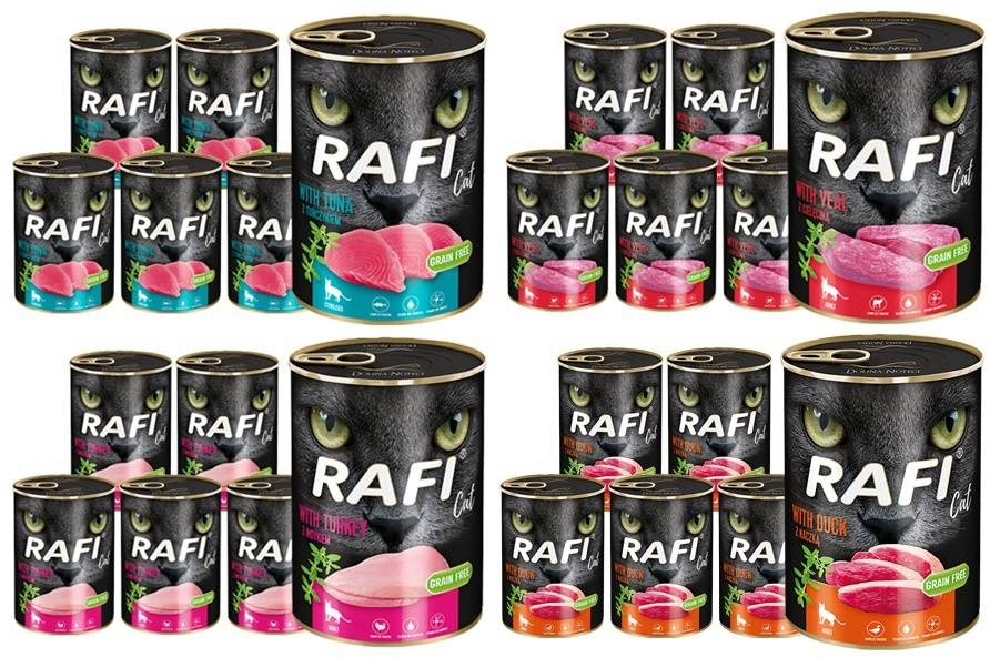 DOLINA NOTECI RAFI Katze Adult Gemischte Geschmacksrichtungen 24x400g ...